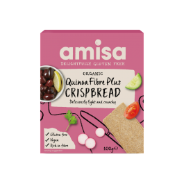 Amisa Organic Quinoa Fibre Plus Crispbread 100g | Gluten Free | Grape Tree