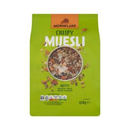 Buy Mornflake Crispy Muesli Nutty 650g Online - Grape Tree