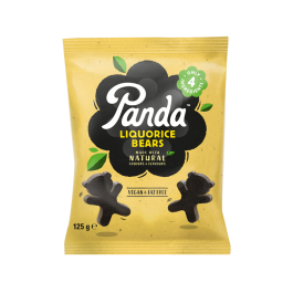 Panda Soft Liquorice Bears 125g | Grape Tree