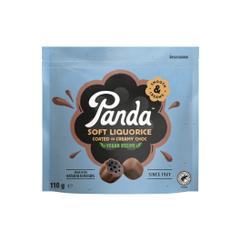 Panda Vegan Chocolate Coated Soft Liquorice 110g | Grape Tree