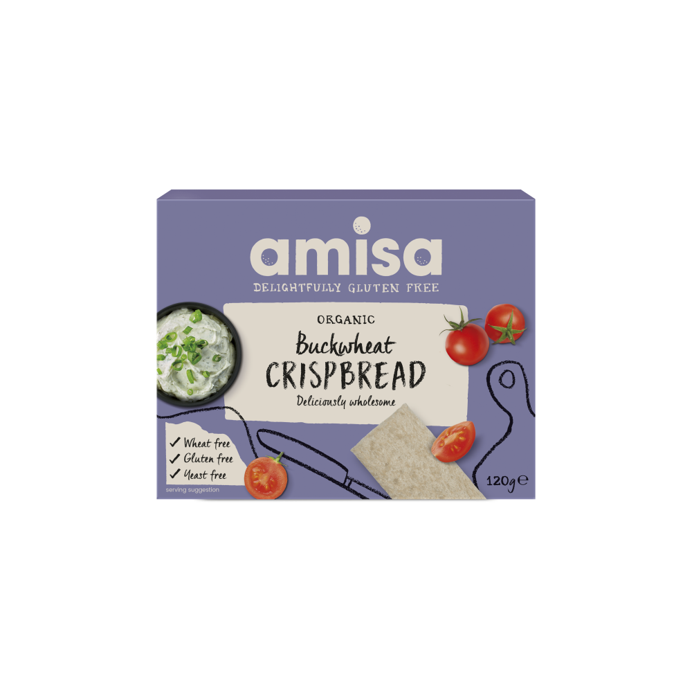 Order Amisa Organic Gluten Free Buckwheat Crispbread 120g