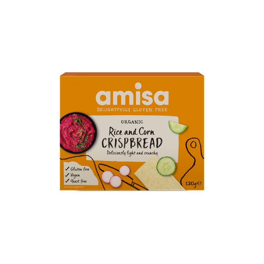 amisa organic gluten free corn and rice crispbread