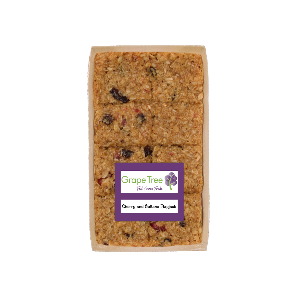 Grape Tree Cherry And Sultana Flapjack Tray 275g | Grape Tree