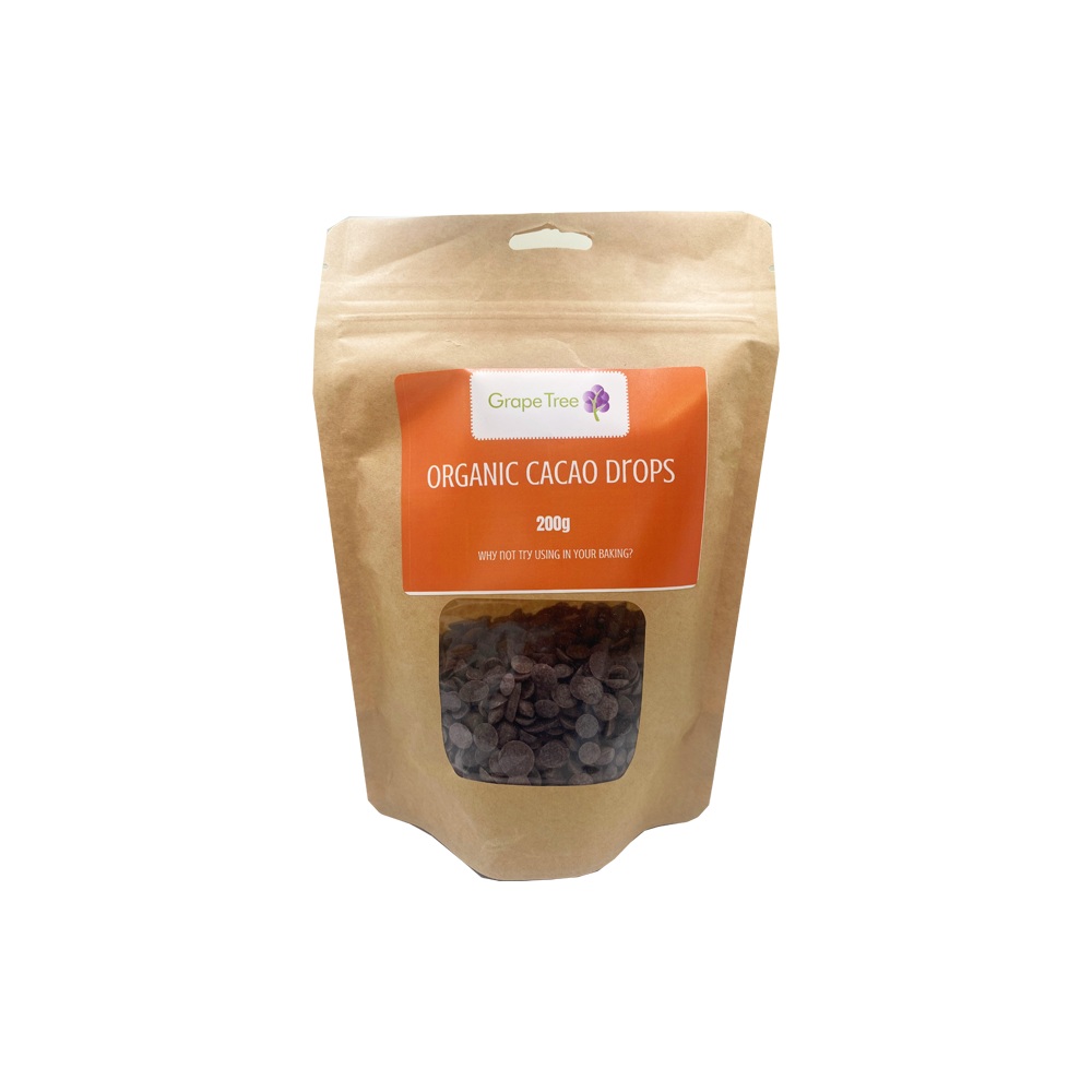 Organic Cacao Paste Drops 200g | Grape Tree