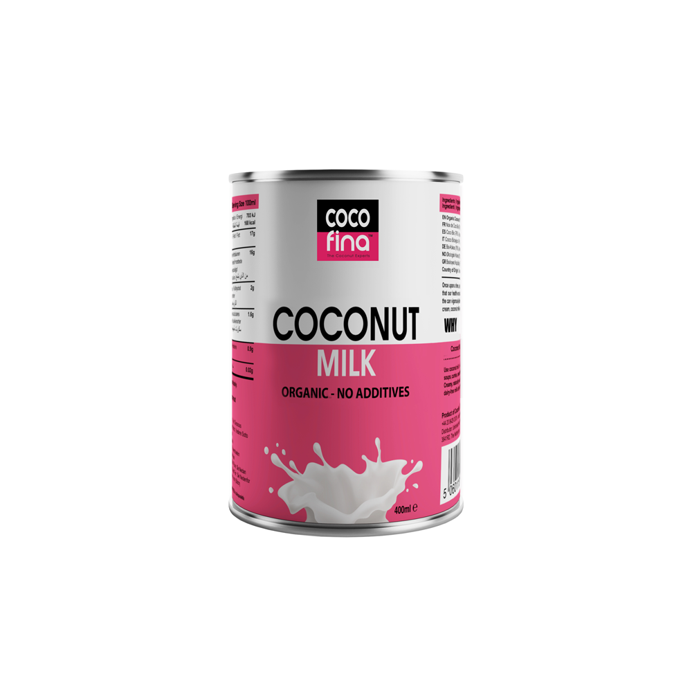Buy Cocofina Organic Coconut Milk - 400ml | Grape Tree