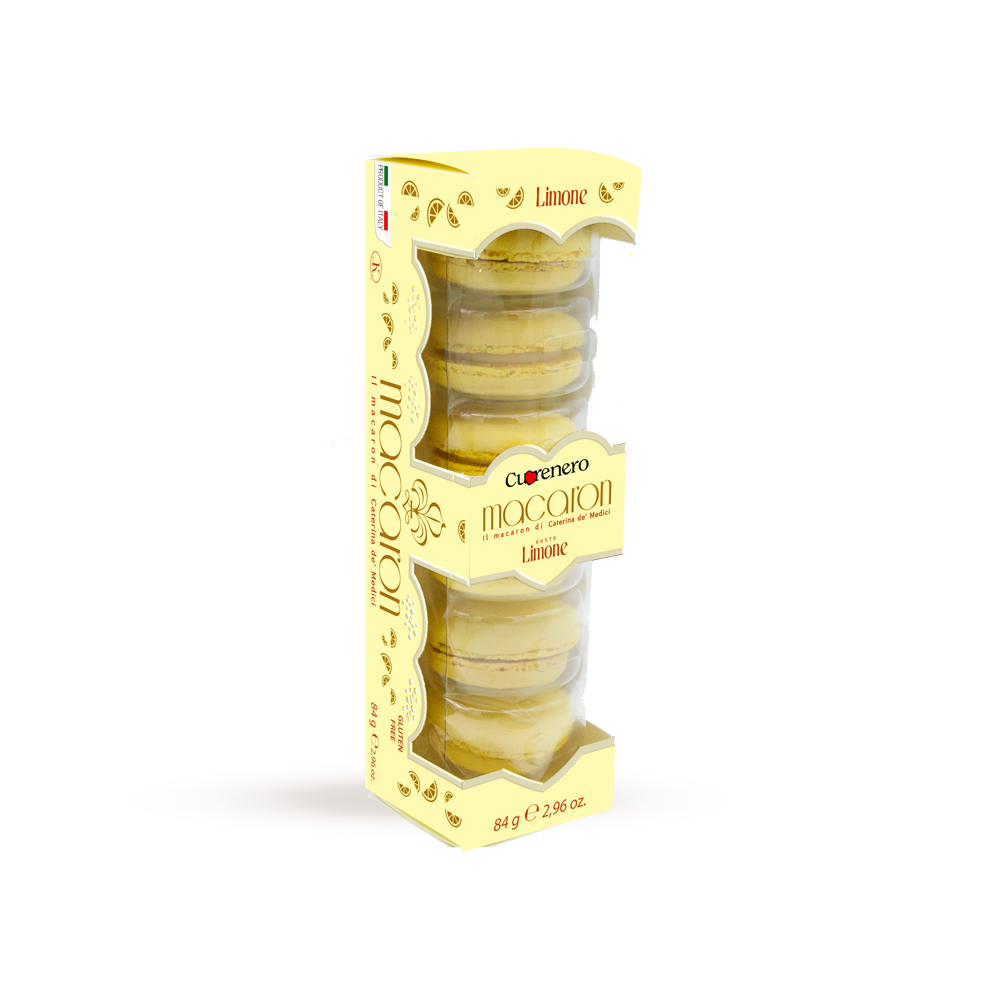 Cuorenero Lemon Macarons 6 Pieces | Grape Tree
