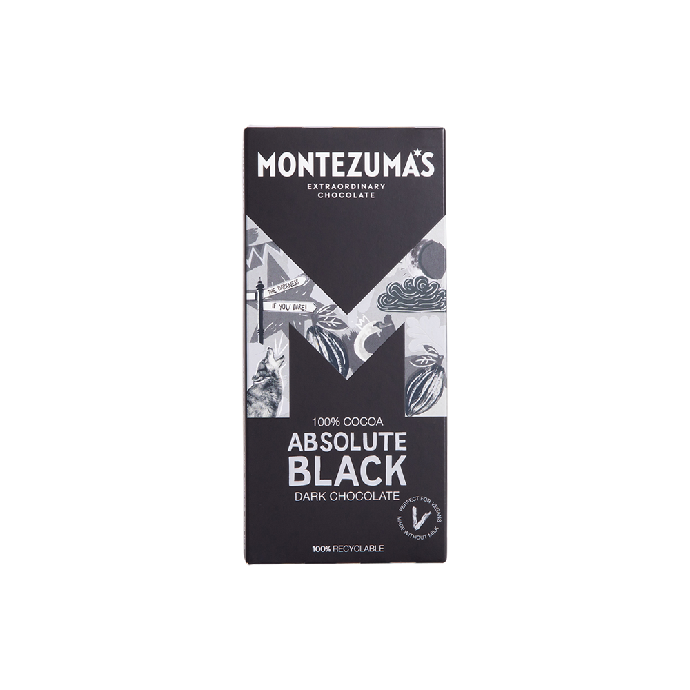 Montezuma’s Absolute Black 100% Cocoa Bar 90g | Grape Tree