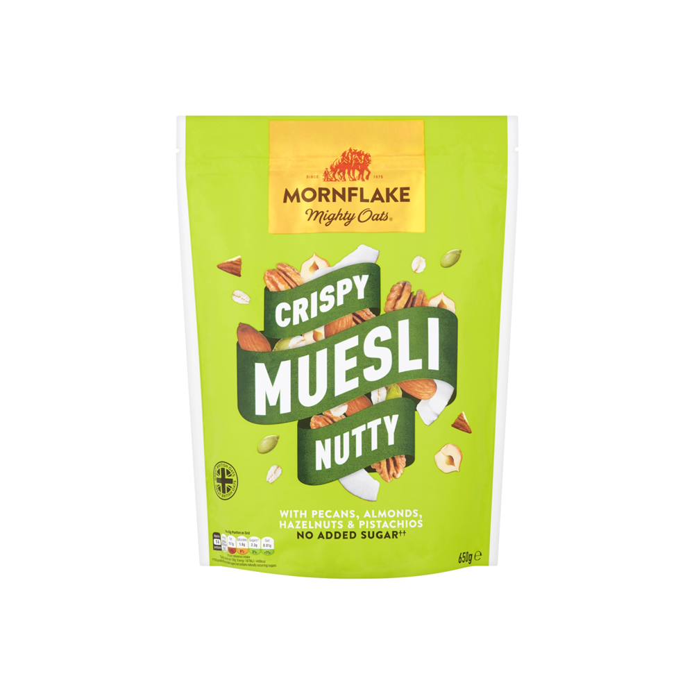 Buy Mornflake Crispy Muesli Nutty 650g Online - Grape Tree