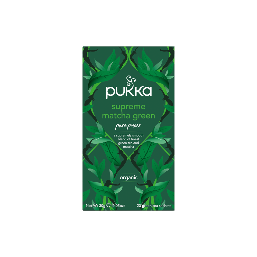 Buy Pukka Organic Supreme Green Matcha 20 Bags Online - Grape Tree