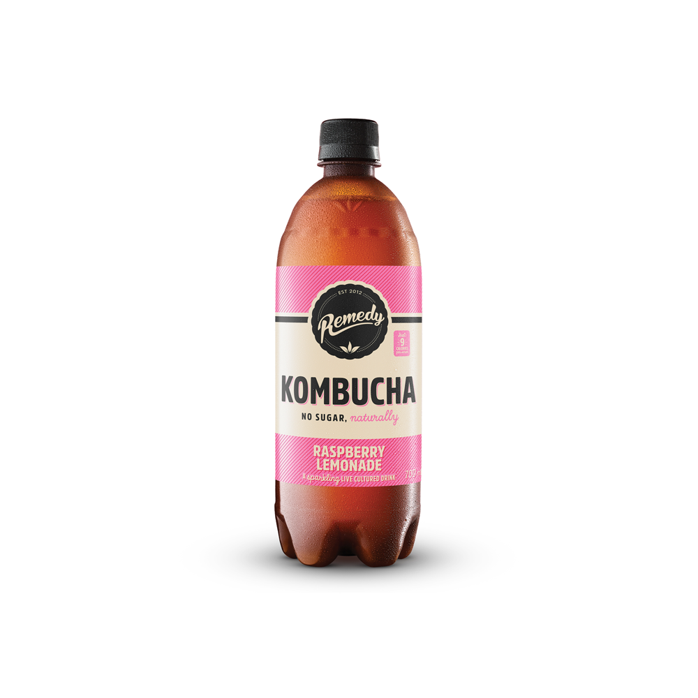 Remedy Kombucha Raspberry Lemonade 700ml | Grape Tree