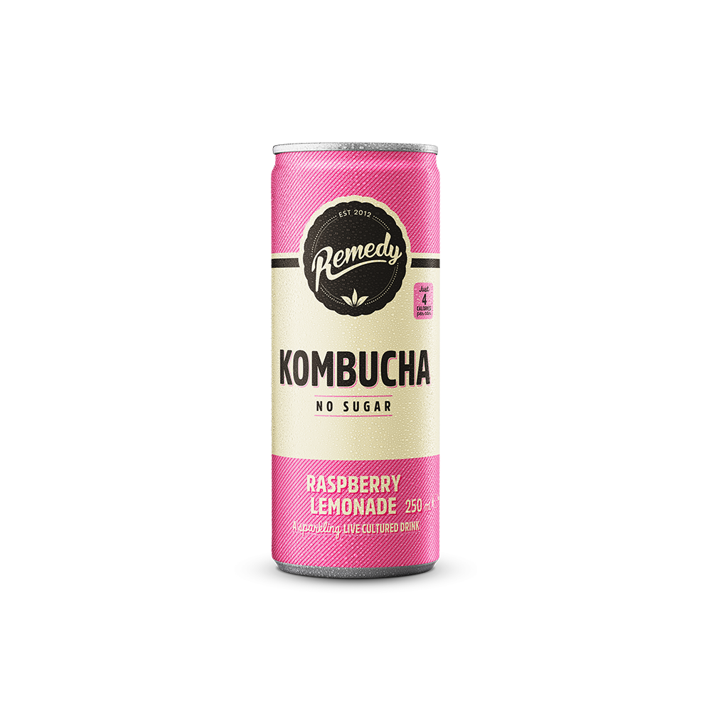 Remedy Kombucha Raspberry Lemonade 250ml | Drinks | Grape Tree